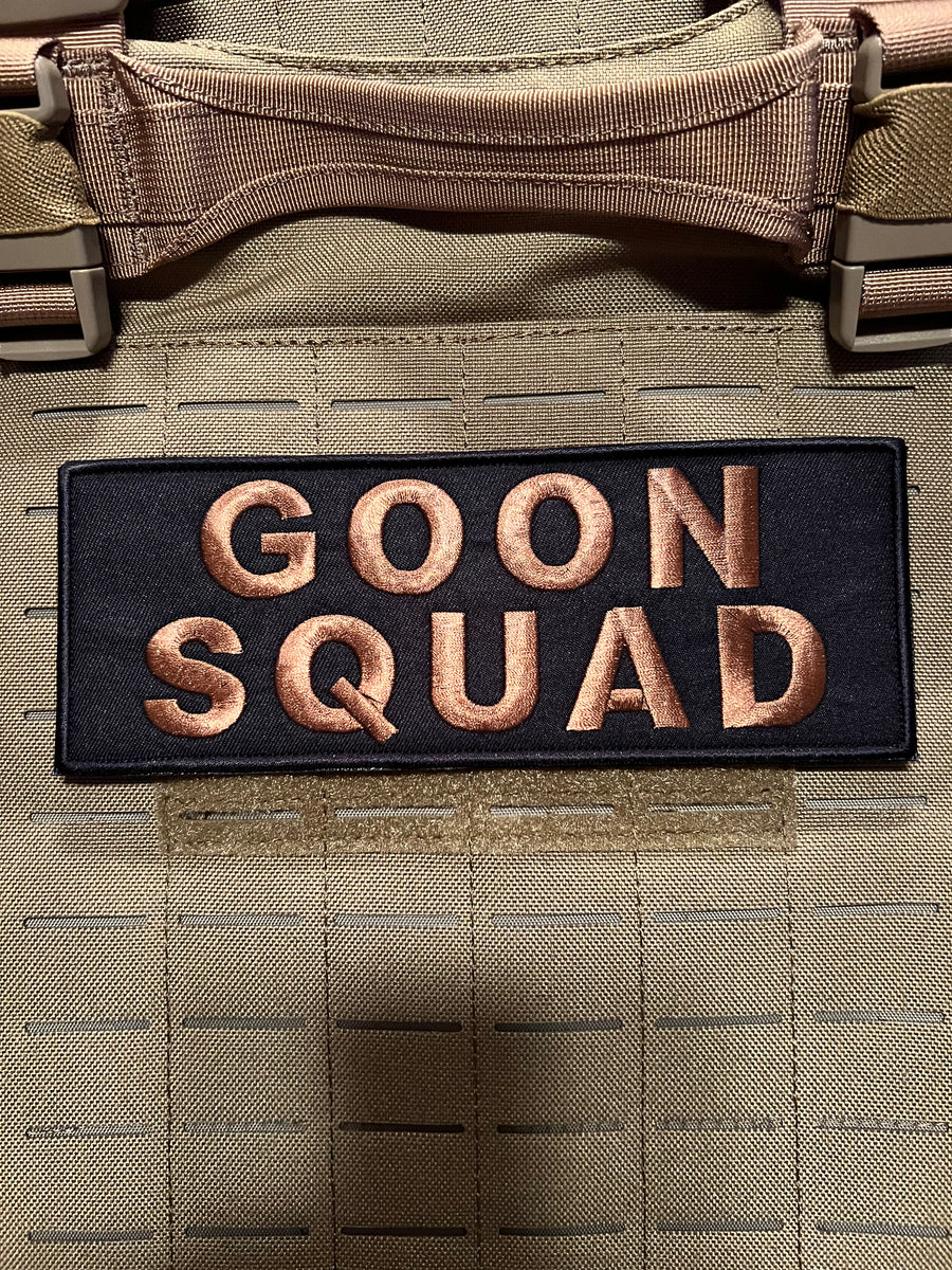 Goon Squad Patch ( 3” x 8”) Raised Embroidered Hook and Loop – Redemption Tactical