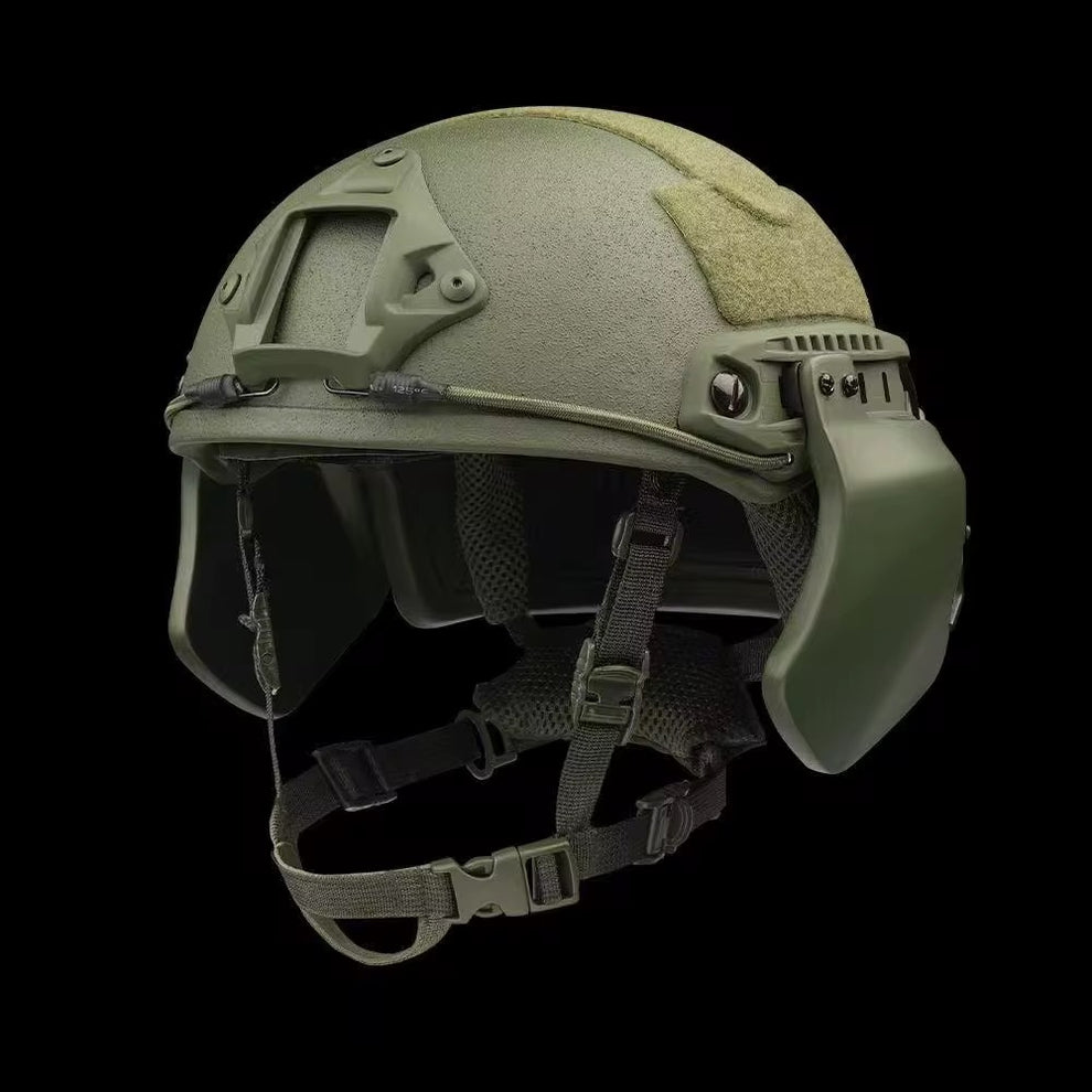 “Ear Armor” Attachable Side Helmet Protection for High Cut Helmet: Tes