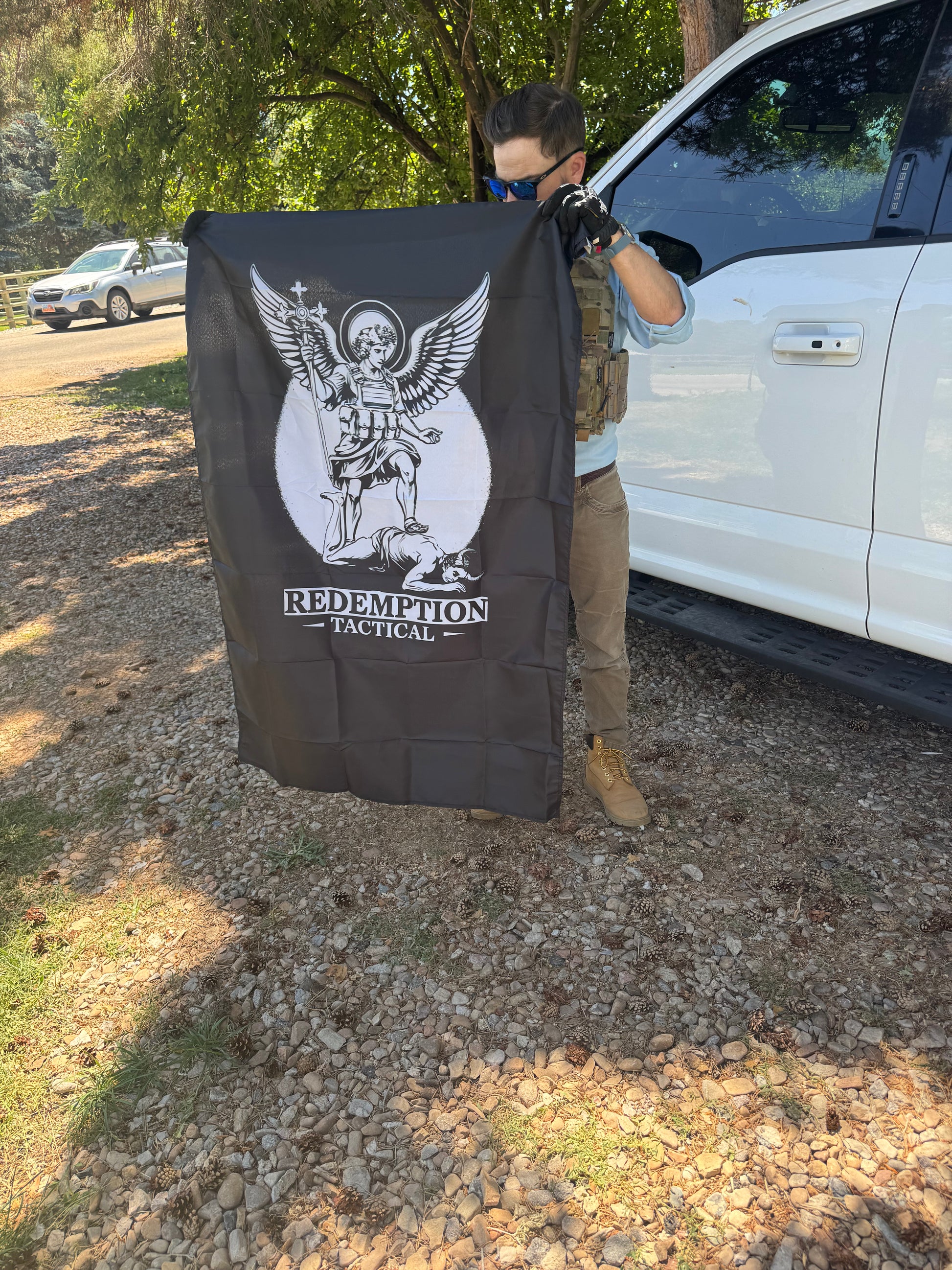 St Michael Archangel Wall Flag