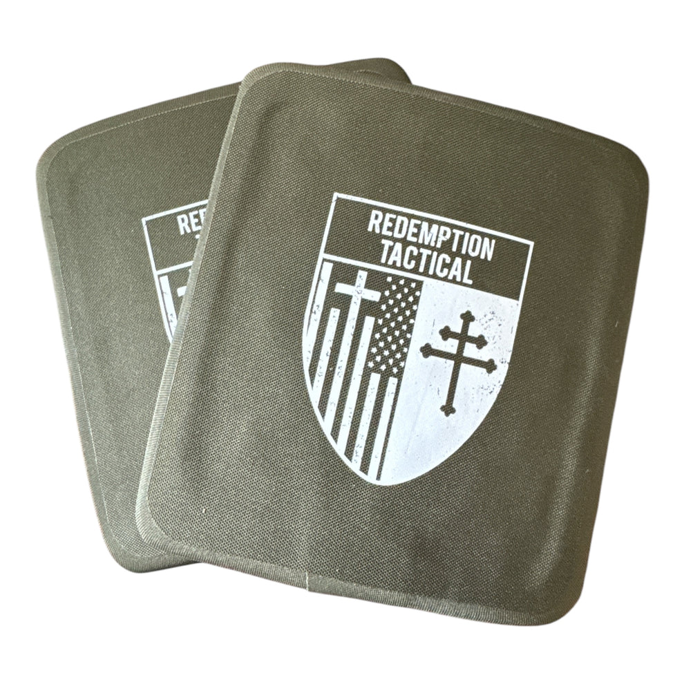 (PAIR) Level IV 7x8" Ceramic Side Plates (Lightweight Alumina PE Mater
