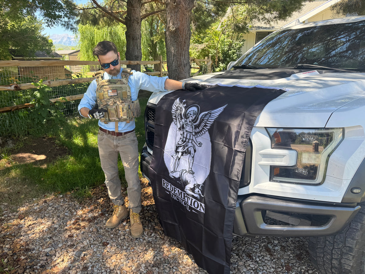 St Michael Archangel Wall Flag – Redemption Tactical