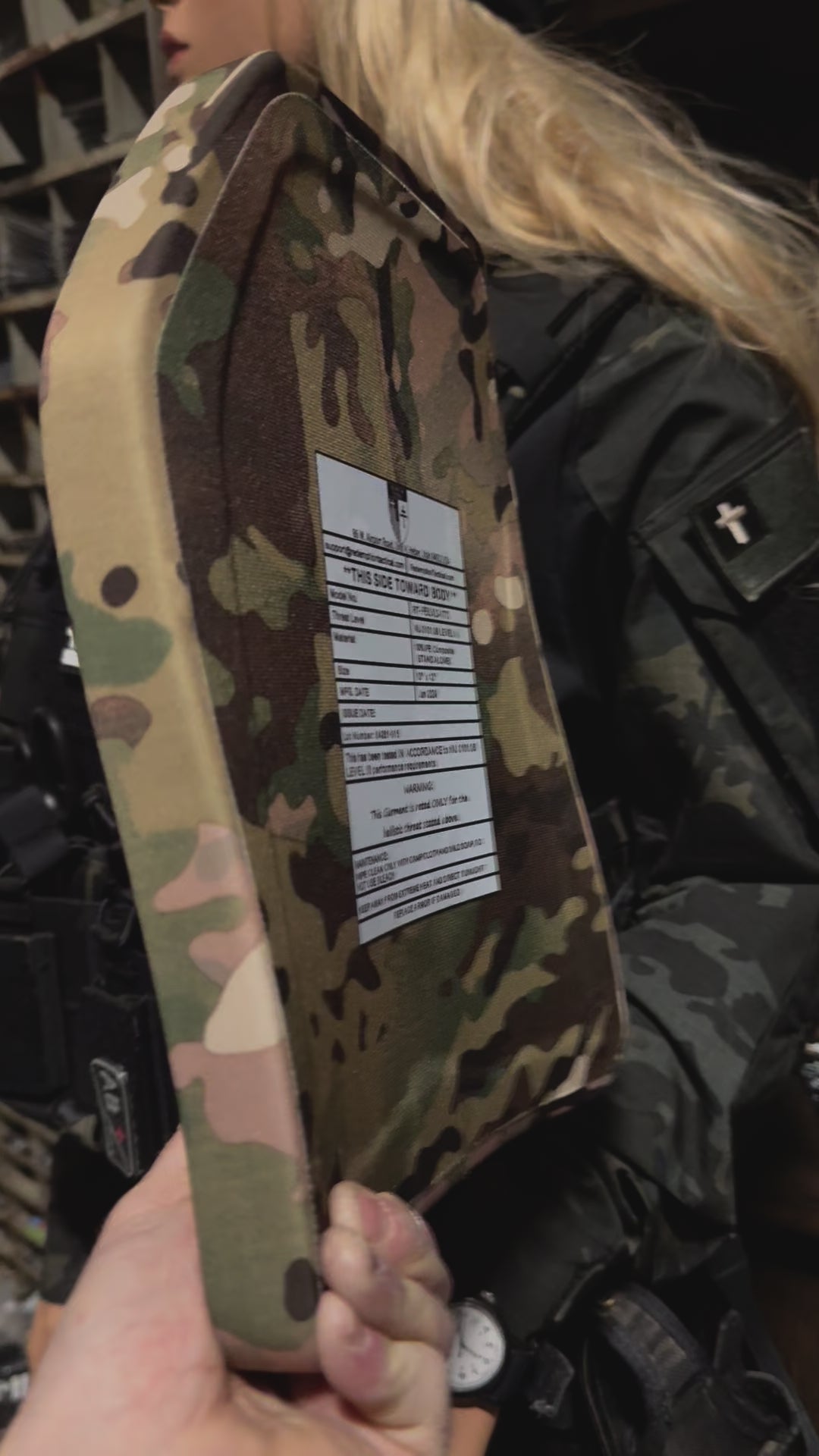 Double MULTI-CURVE | 10x12 Level III Ultra Light PE Ballistic Female M