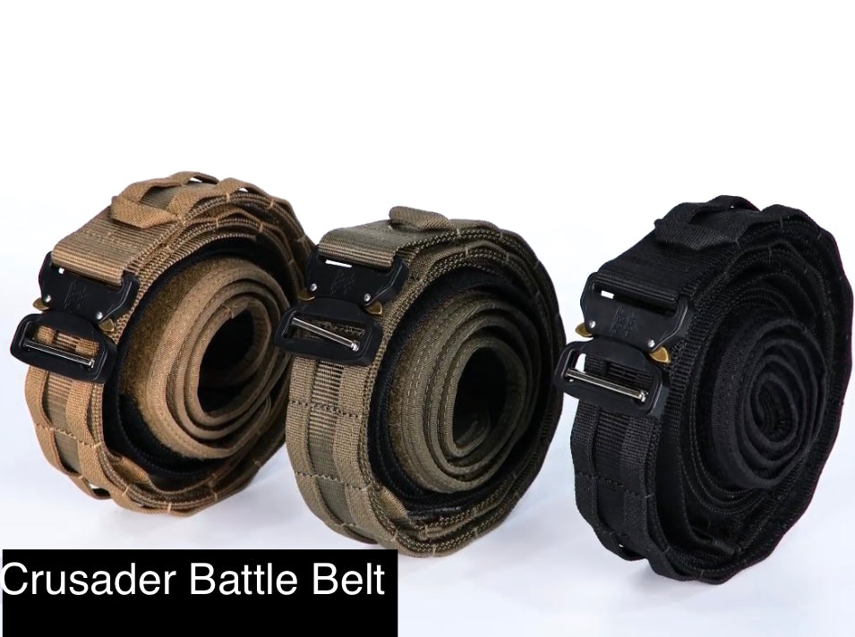 Crusader Full Battle Belt Kit with all Pouches and Full Crusader NAR I ...