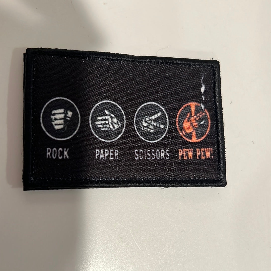 Paper rock scissors pew – Redemption Tactical