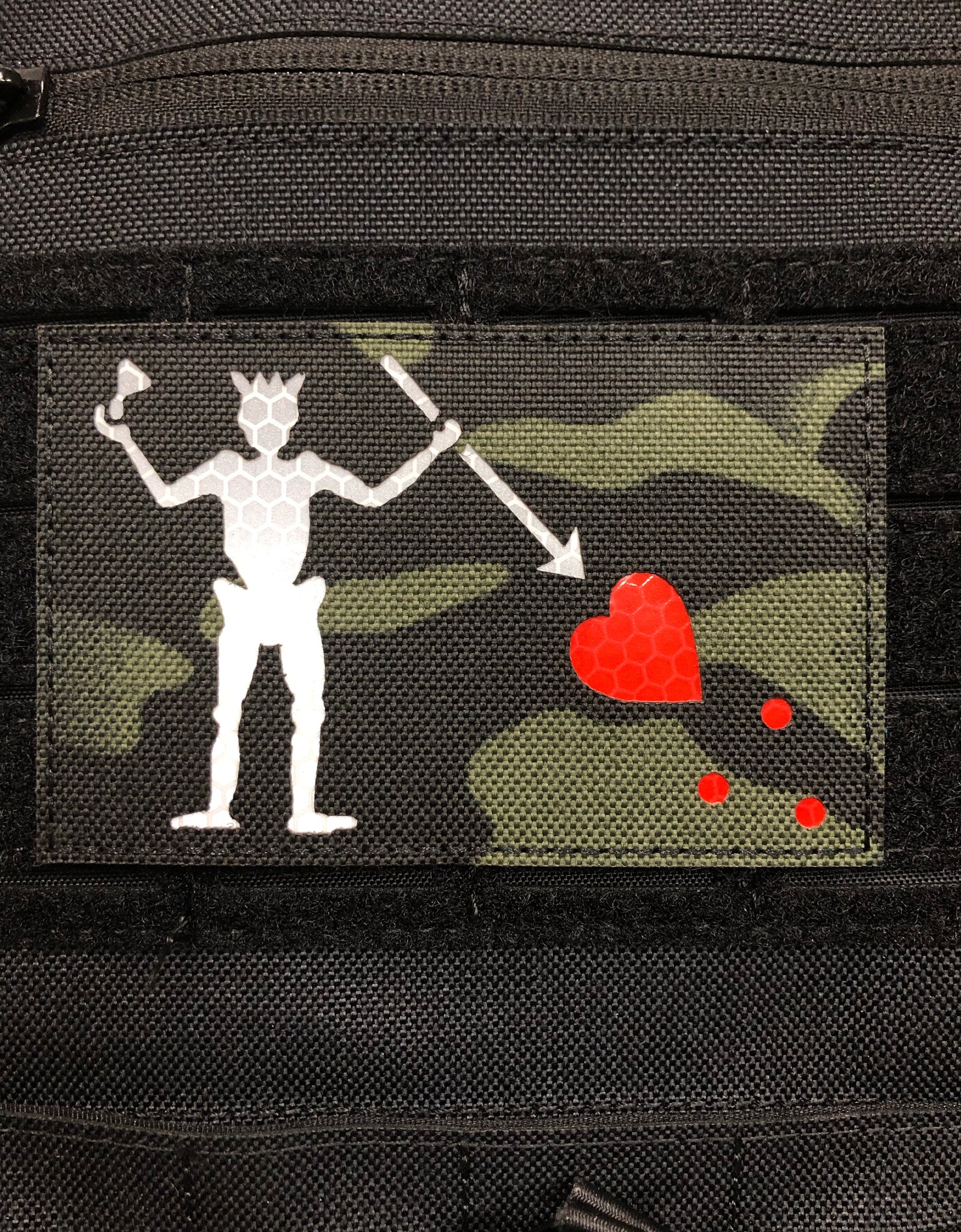 3” x 4” Blackbeard Flag Patch Glow in the Dark reflective – Redemption ...