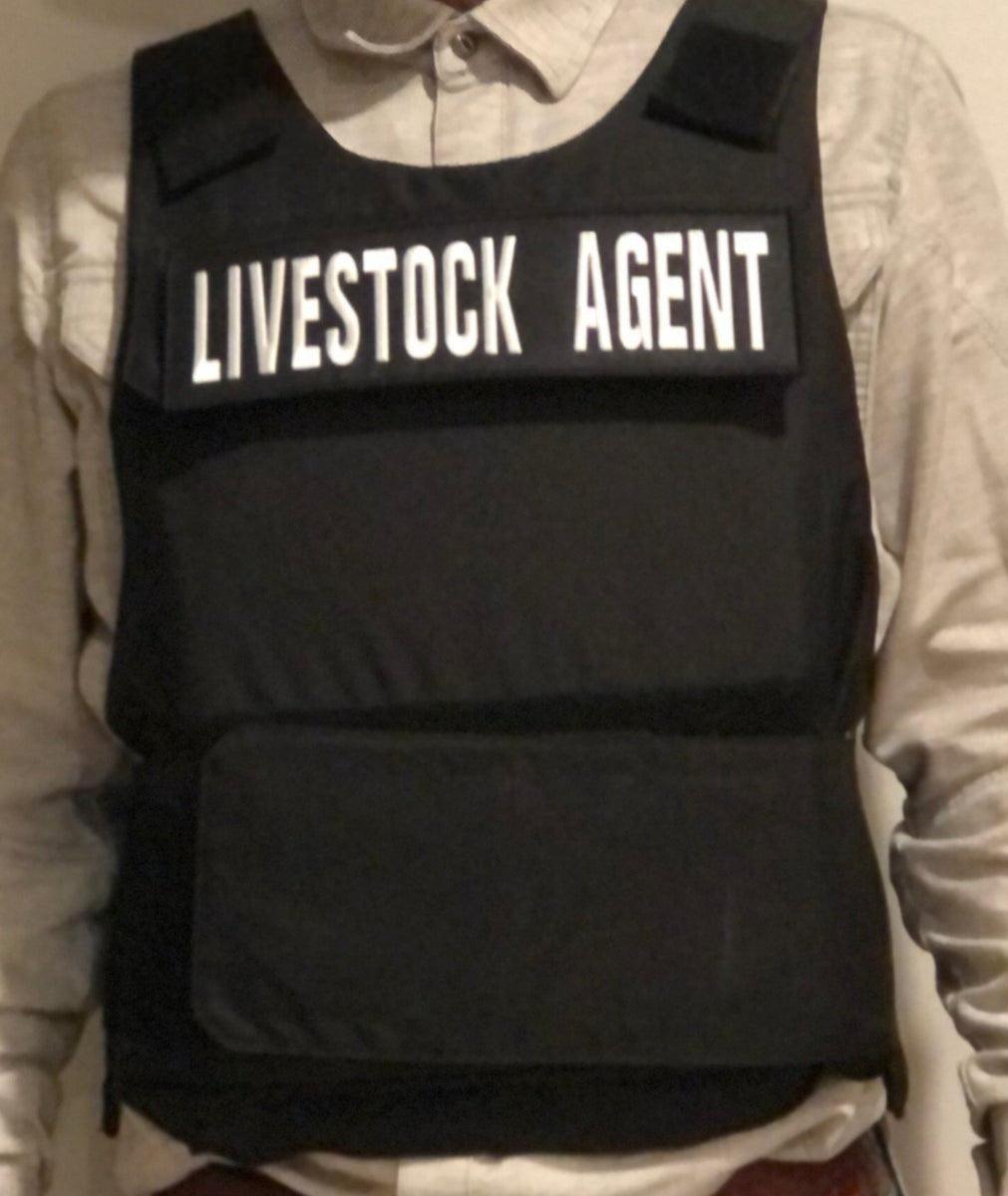 (Pair) LIVESTOCK AGENT Patches (3” x 10”) Hook and Loop – Redemption ...