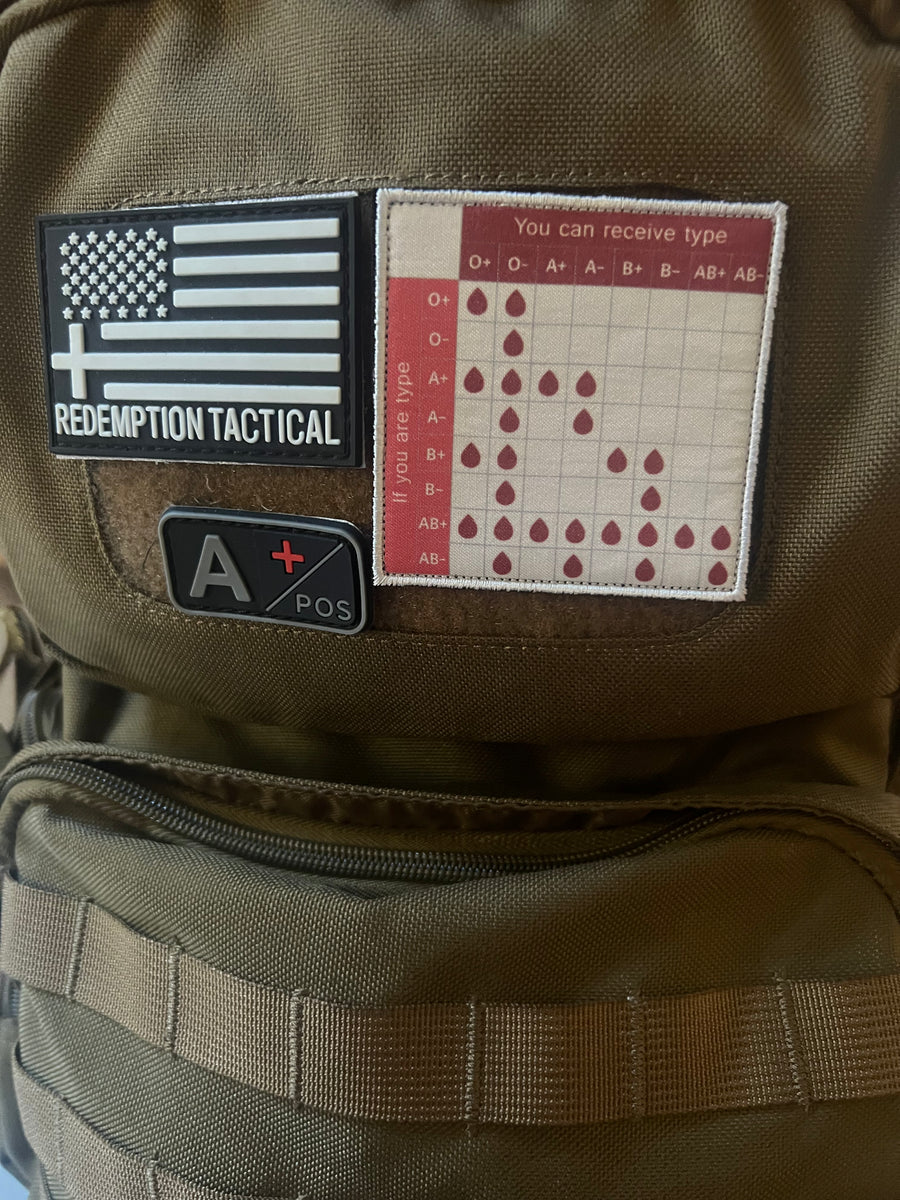 Blood Type Chart Patch – Redemption Tactical