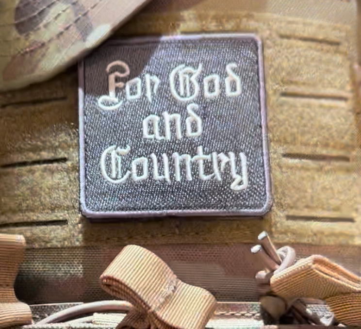 For God and Country Patch – Redemption Tactical